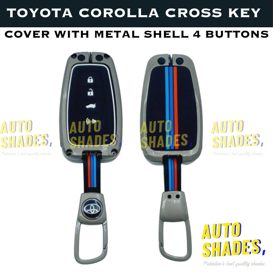 Toyota Corolla Cross Key Cover With Metal Shell – Auto Shades